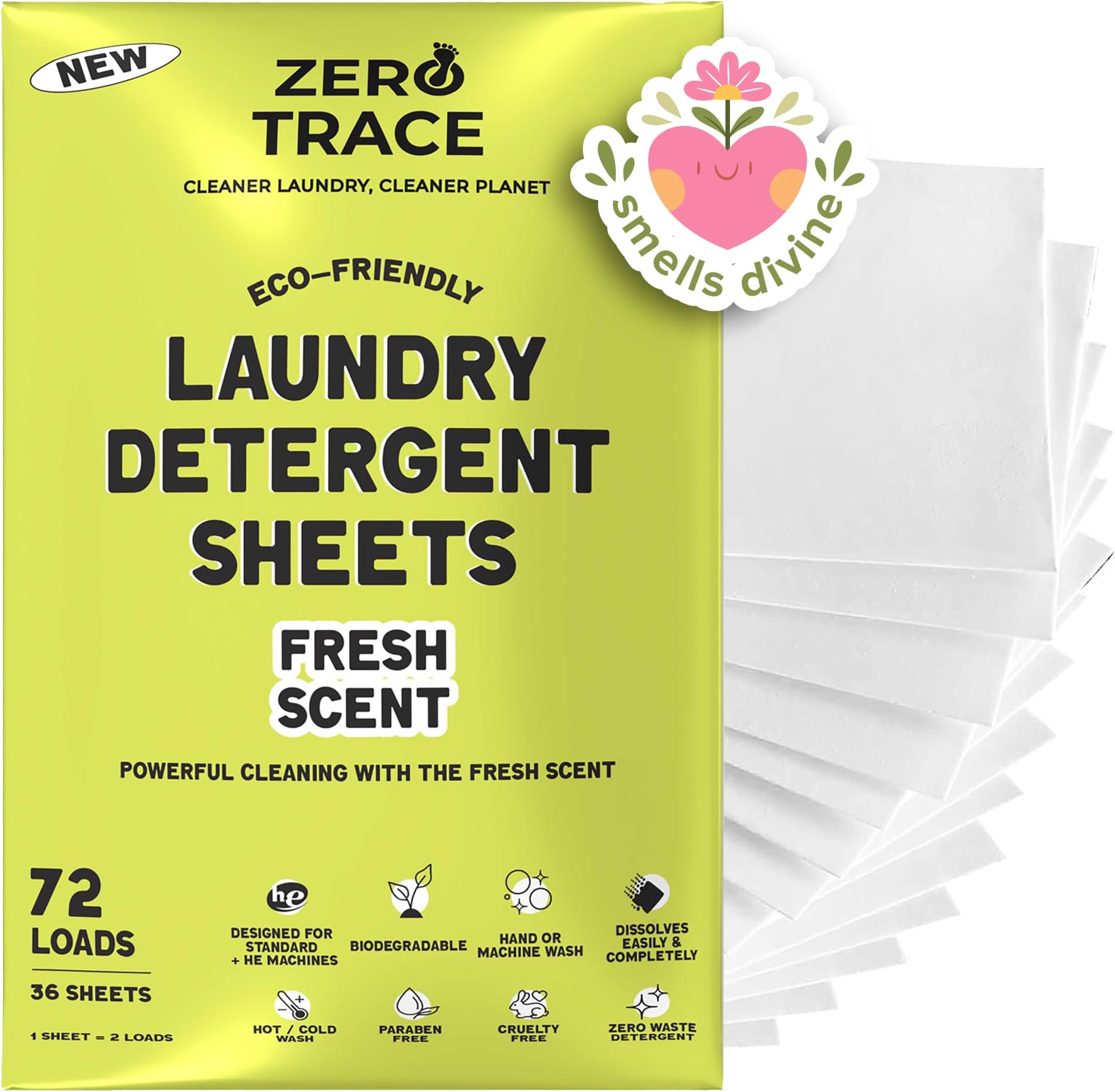 Amazon.com: Kind Laundry Detergent Sheets Stain-Fighting Enzymes ...