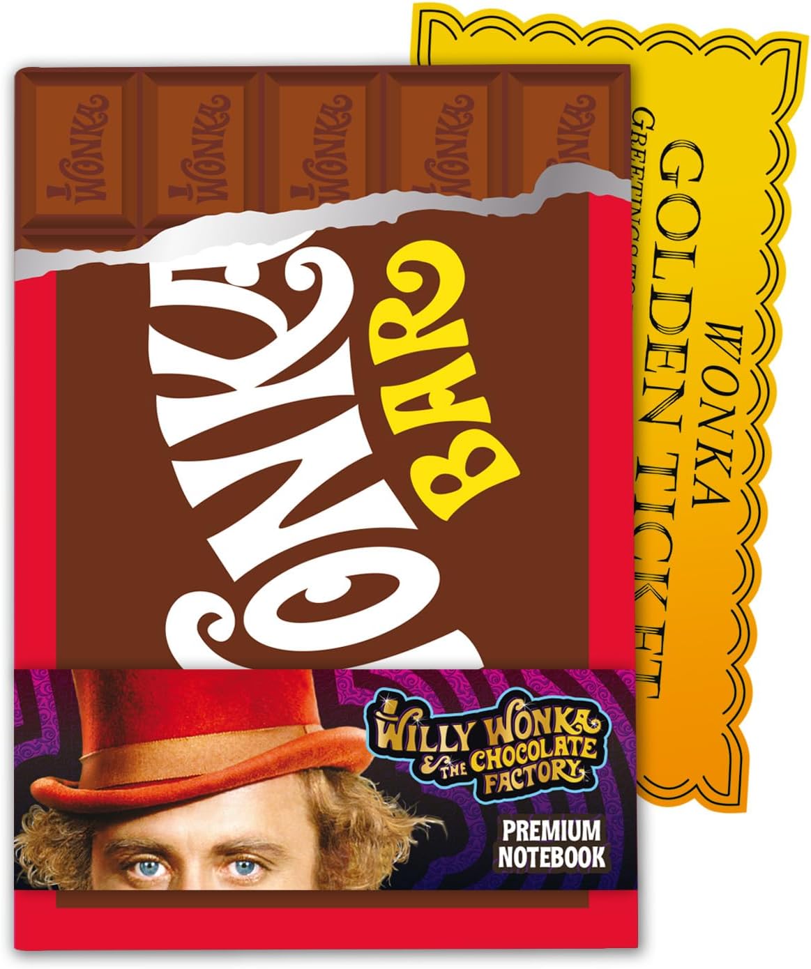 Grupo Erik Willy Wonka Premium A5 Notebook | Wonka Bar | Bullet Journal | Notebooks A5 ...