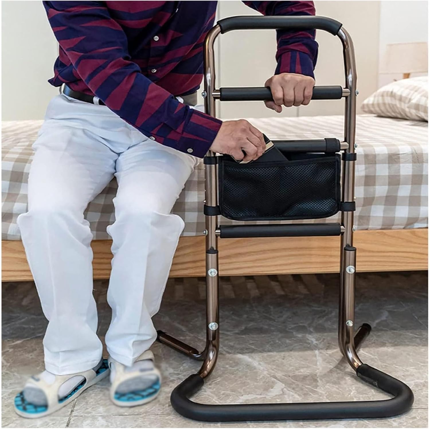 SXTYFBB Stand Assist Aid For Elderly, Adjustable Standing Mobility Aid ...