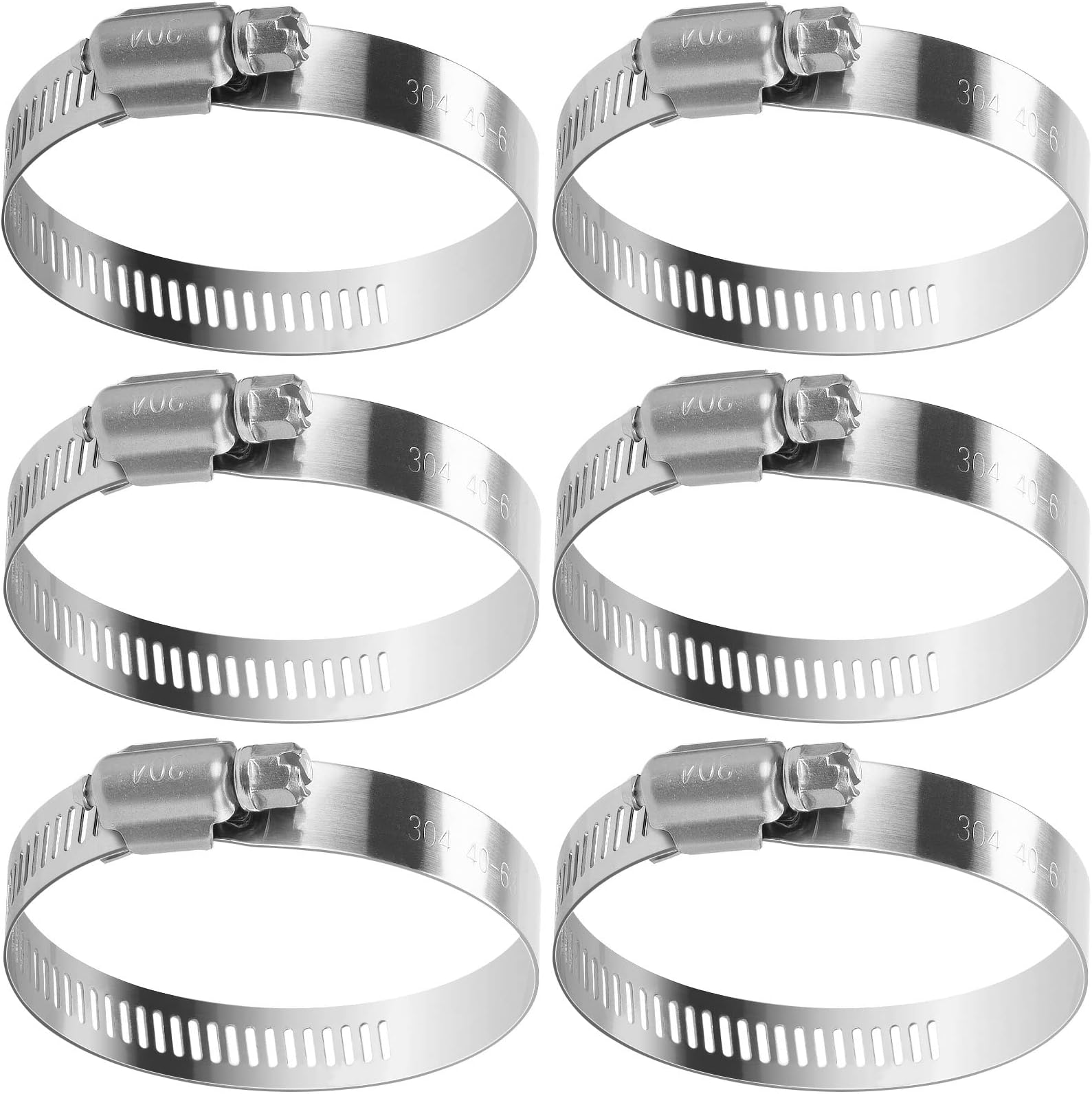 Hose Clips Adjustable Stainless Steel Hose Clamps Worm Drive Pipes Hose ...