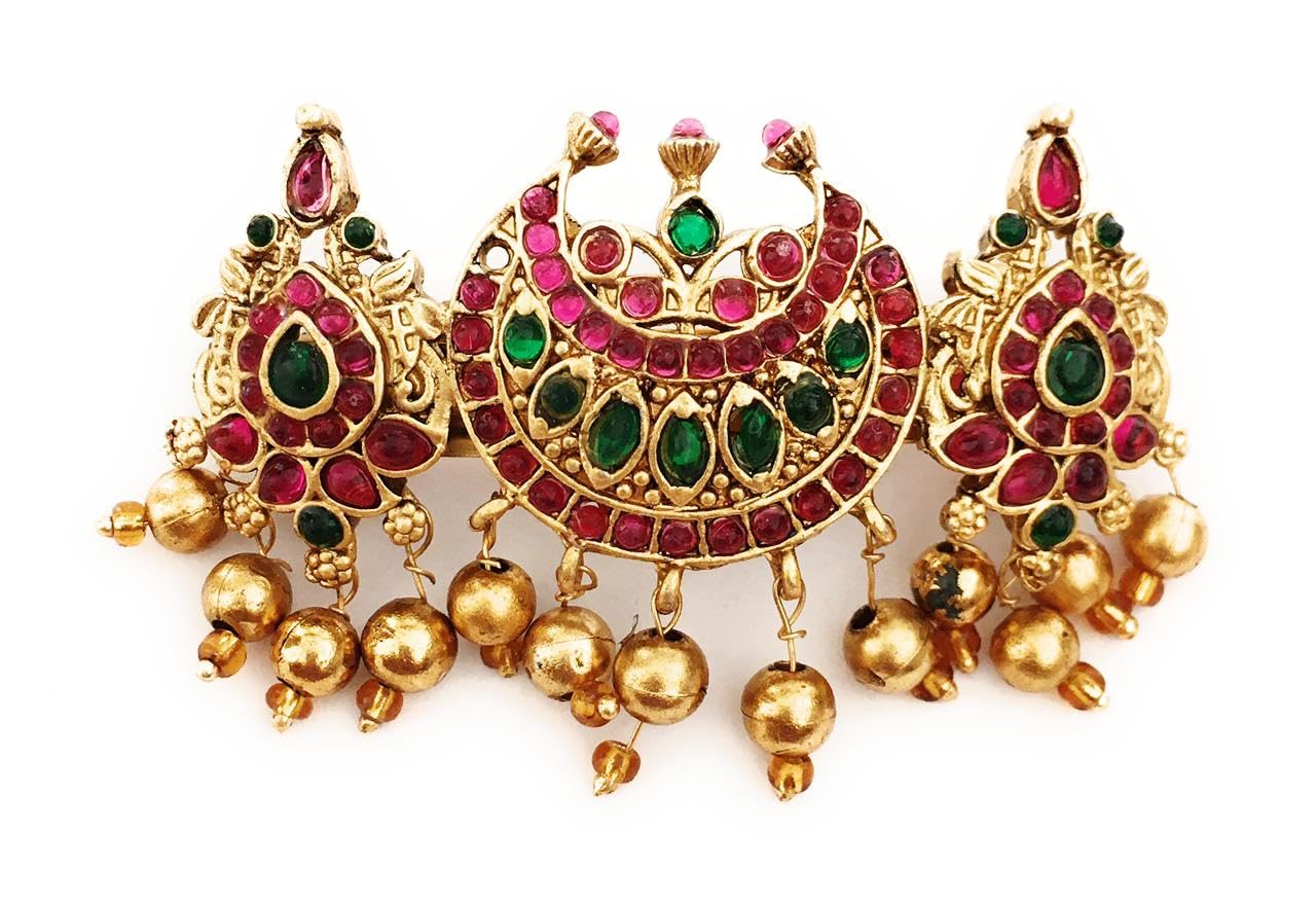 small size hair clips for women and girls antique gold color finish ...