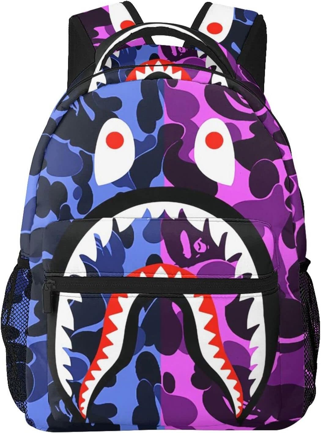 Amazon.com: Ujxoihl Shark Teeth Blue Pink Camo Backpacks Travel Laptop ...