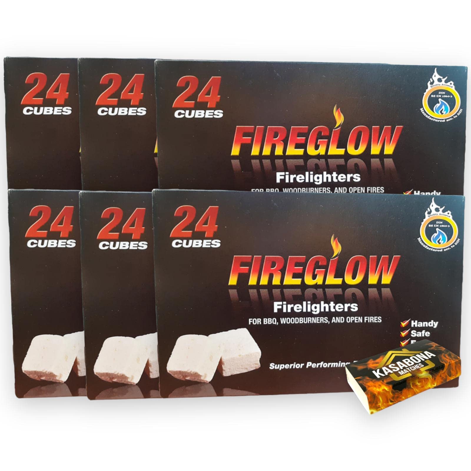Fireglow Firelighters Bulk Pack Fire Lighters hotspot Burners BBQ Coal ...