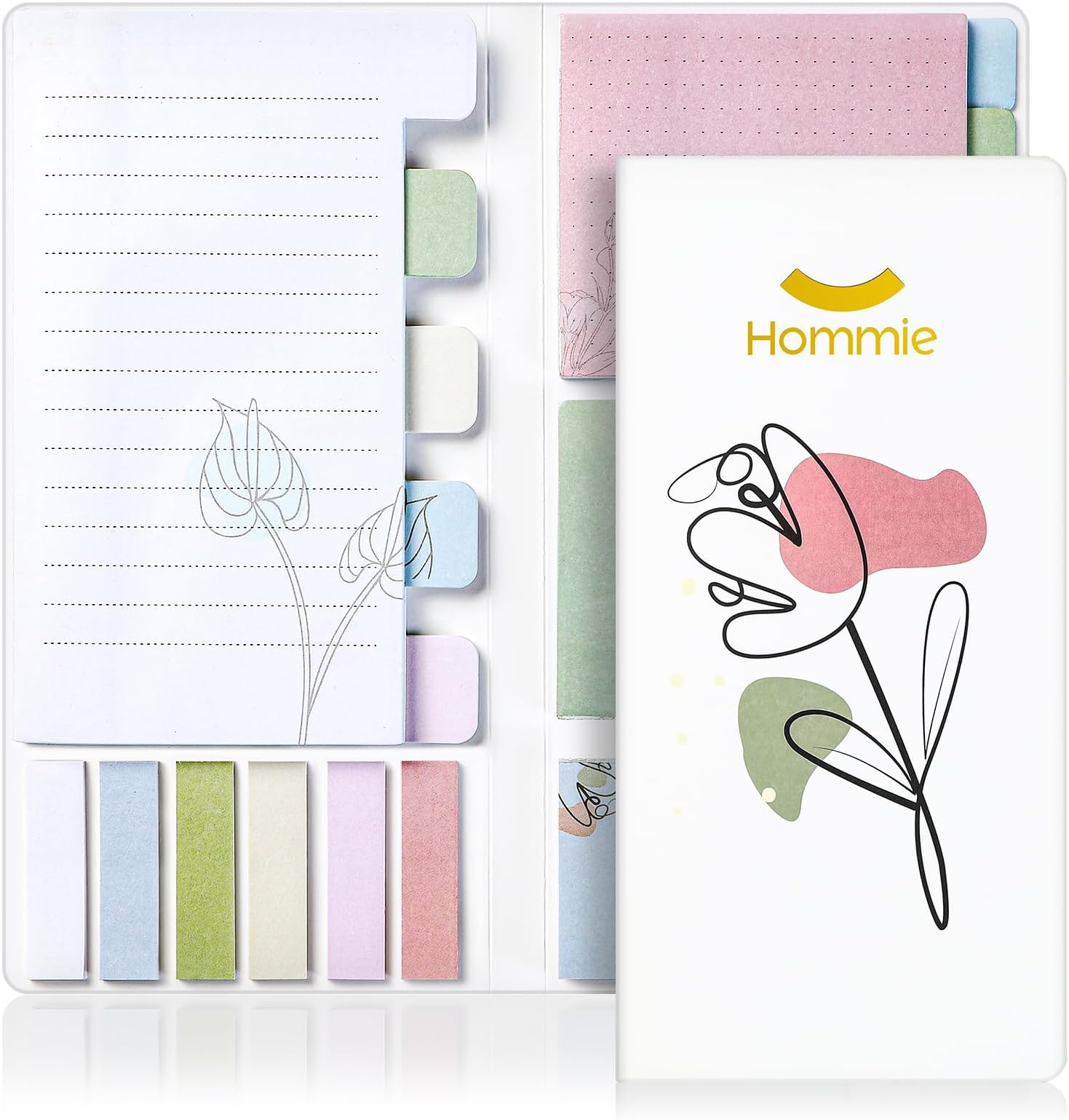 Amazon.com : Hommie Sticky Notes Set, Divider Sticky Notes 410 Packs ...
