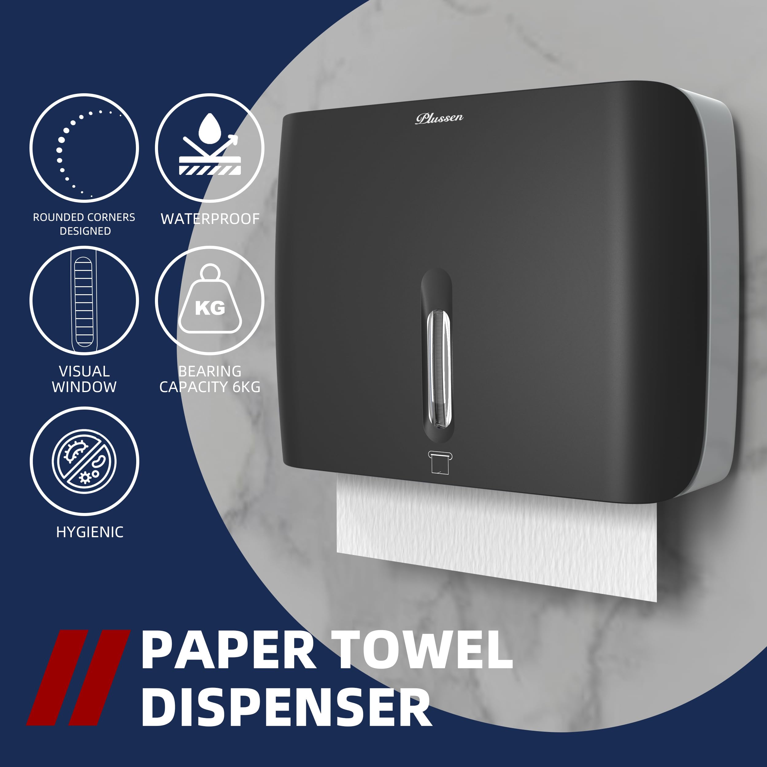 Scott Towels ModunDry Paper Towel Dispensers Wall Mount,Multifold Tri ...