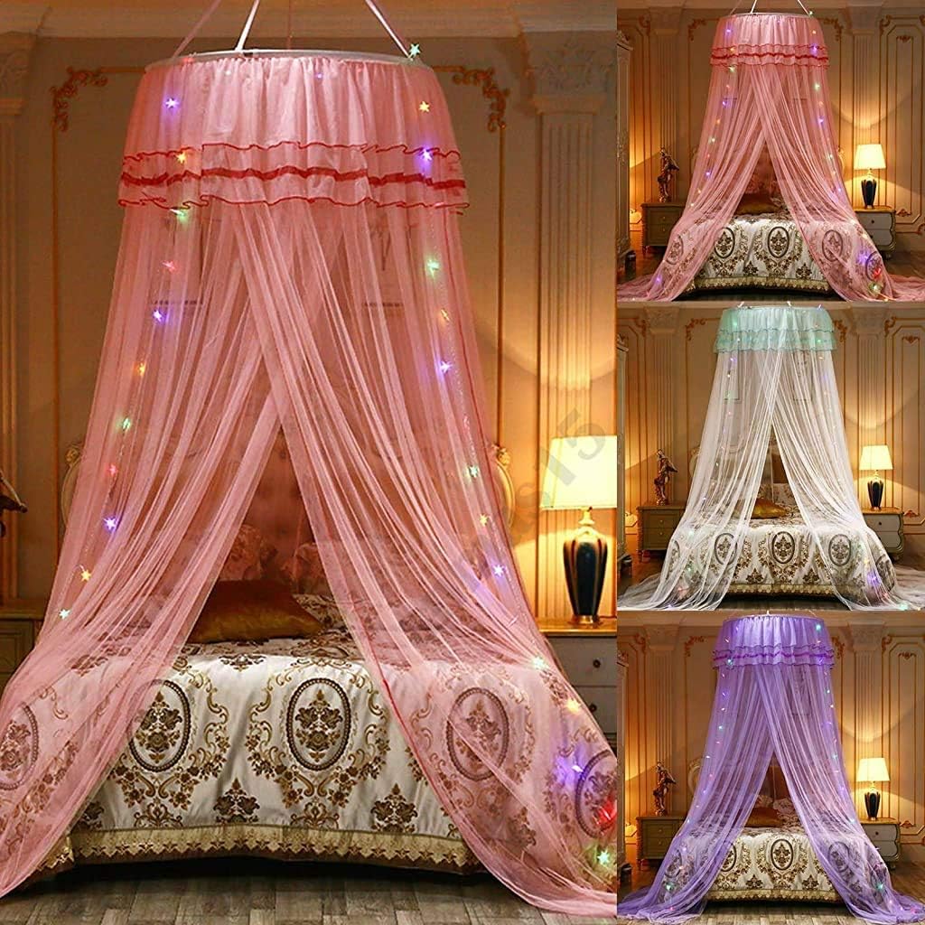 Amazon.com: JETH Women Girl Princess Lace Bed Mosquito Netting Mesh ...