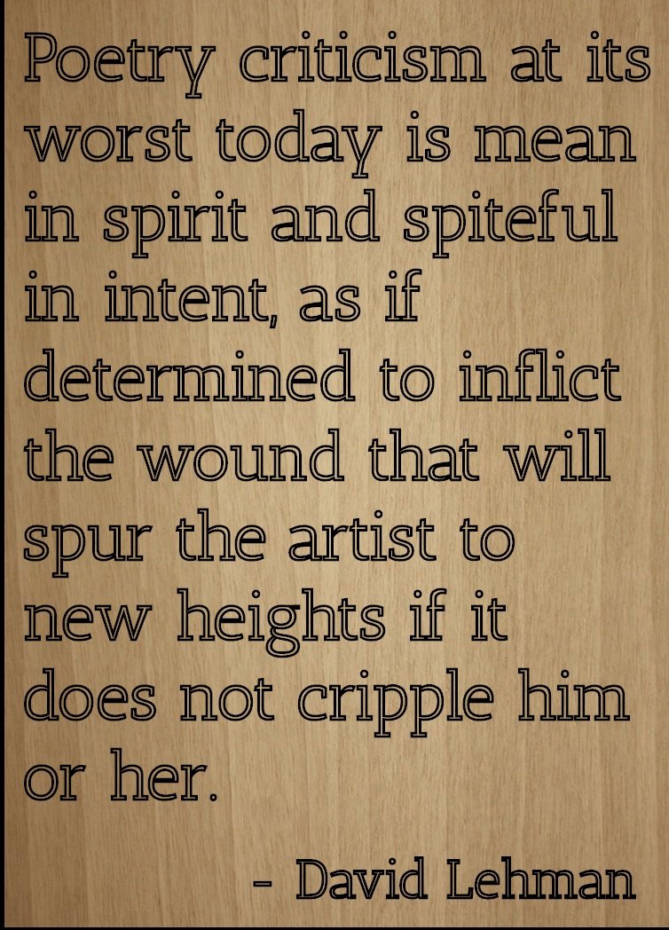 Poetry Criticism Quotes