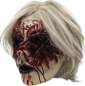 Amazon.com: Ytfisthu Costume Mask Halloween Scary headgear Fork ...