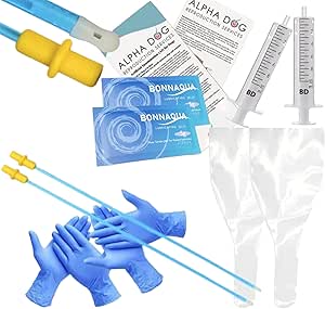 Alpha Dog 10" Canine Artificial Insemination Kit Sheaths 2 AI kits -M/L ...