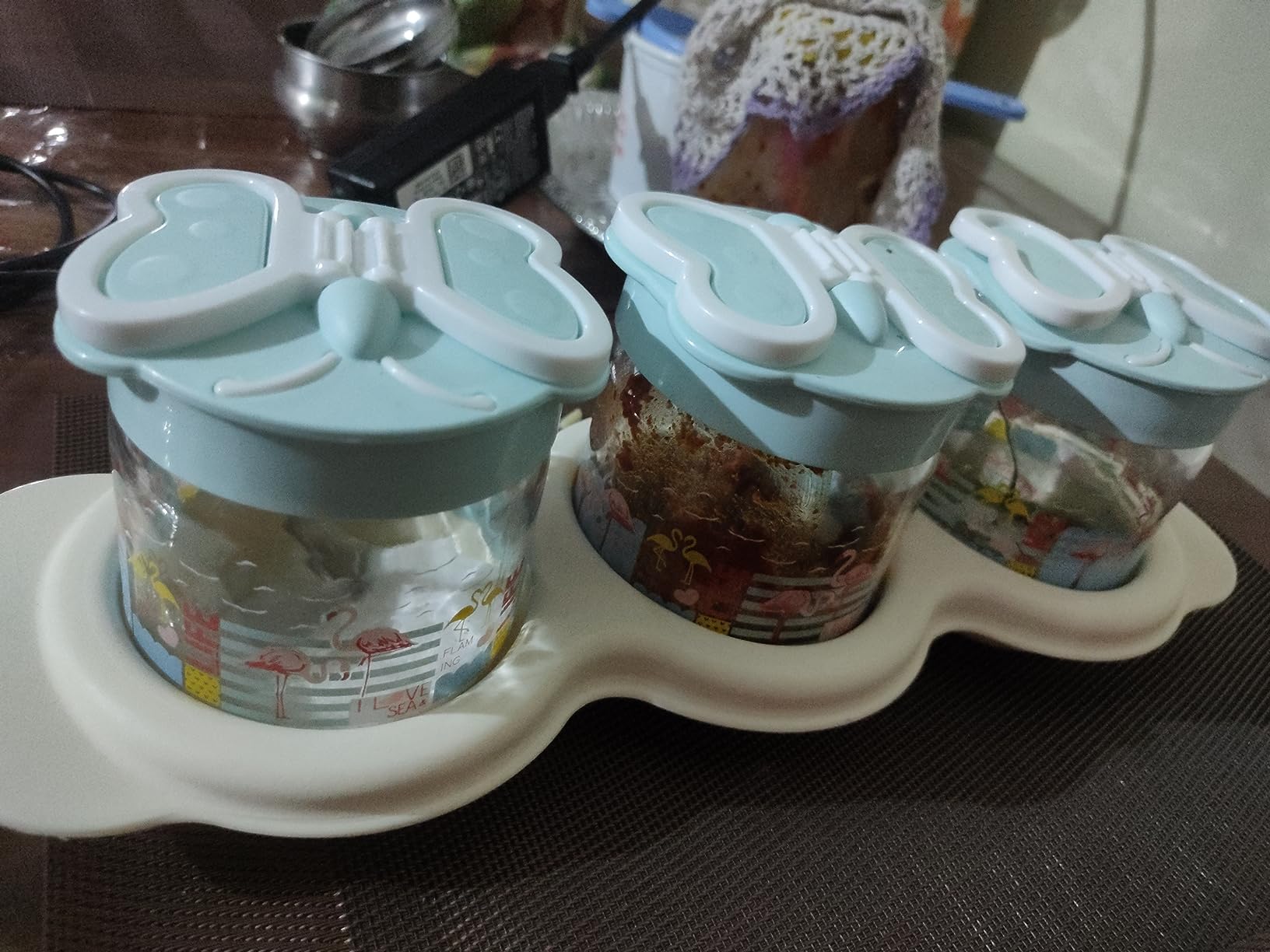 Buy Signoraware Glass Multipurpose Dining 3 In 1 Dry Furits/Pickle ...