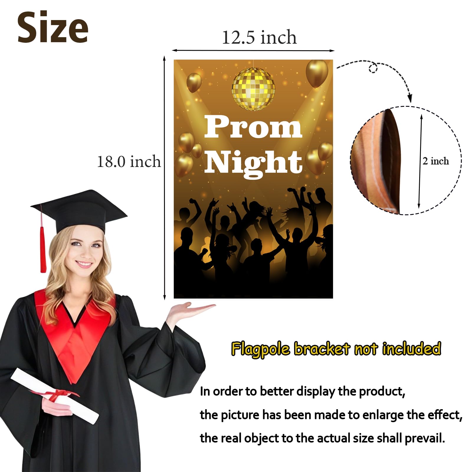 Snapklik.com : Prom Night Garden Flag, Prom 2025 Graduation Lawn Yard ...