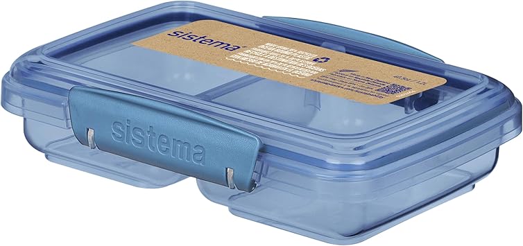 Amazon.com: Sistema Ocean Bound Plastic Small Split Container | 350mL ...
