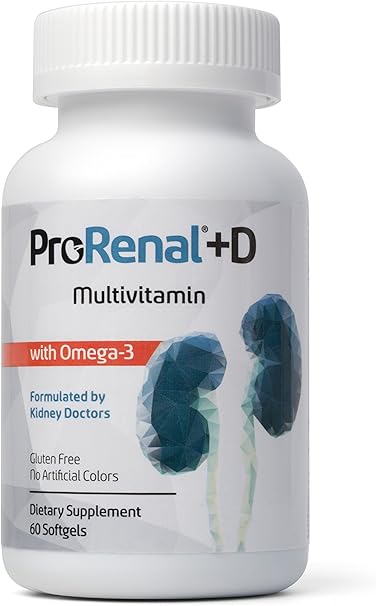 Amazon.com: ProRenal+D with Omega-3 Fish Oil Kidney Multivitamin 30-Day ...
