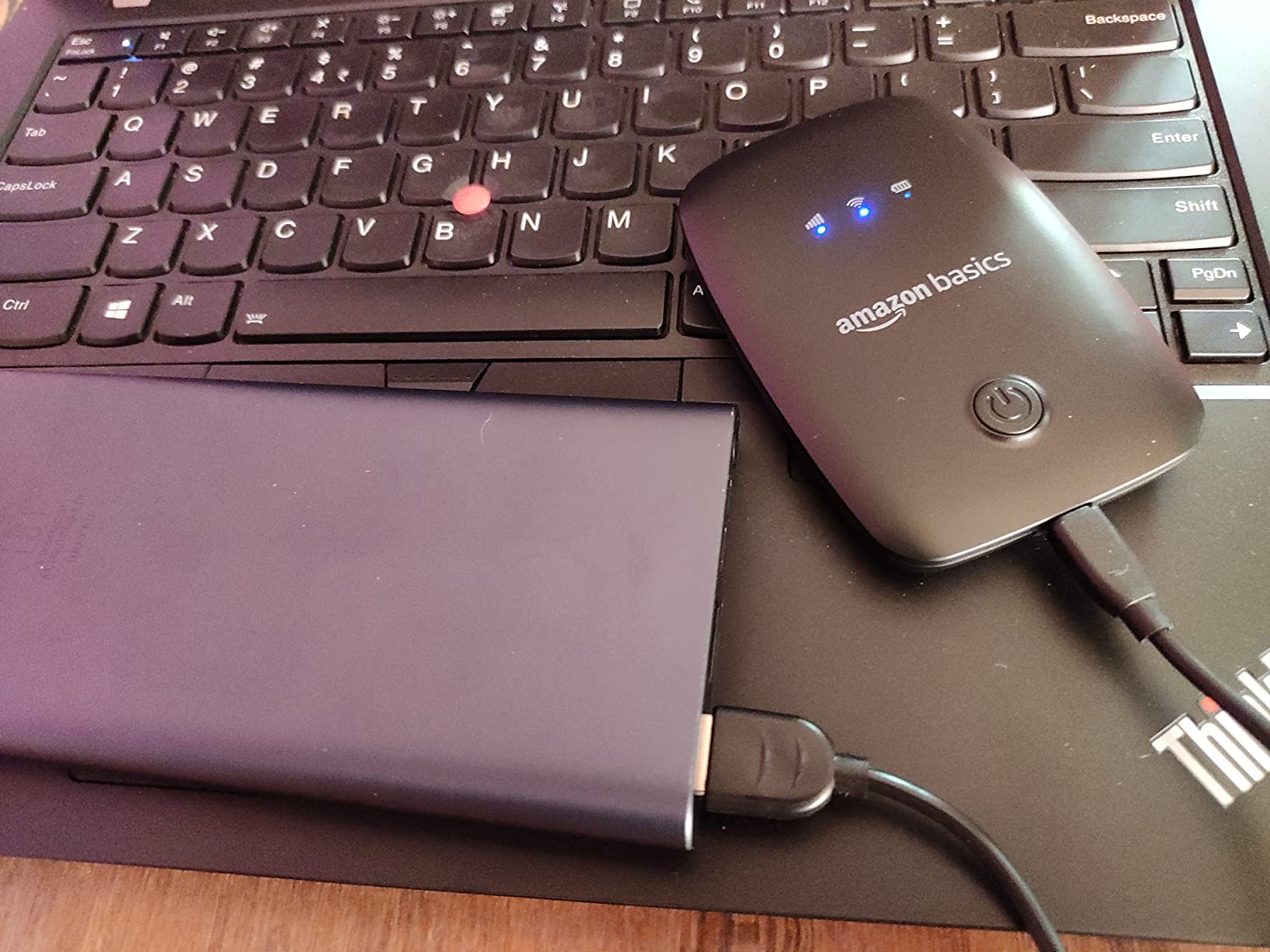 AmazonBasics 4G LTE WiFi Single_Band Dongle with All SIM Support | Up ...