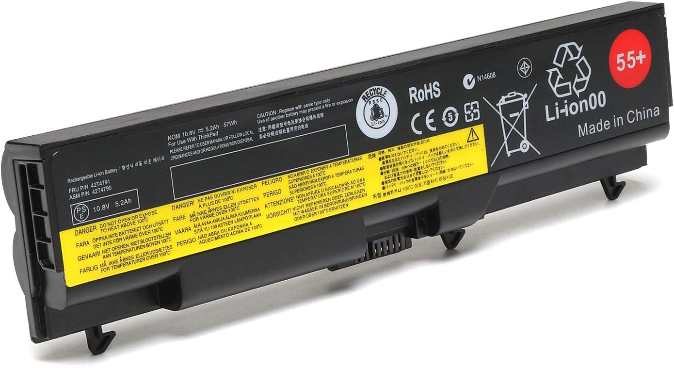 Amazon.com: 11.1V 94Wh 55++ SL410 Laptop Battery Replace for Lenovo ...