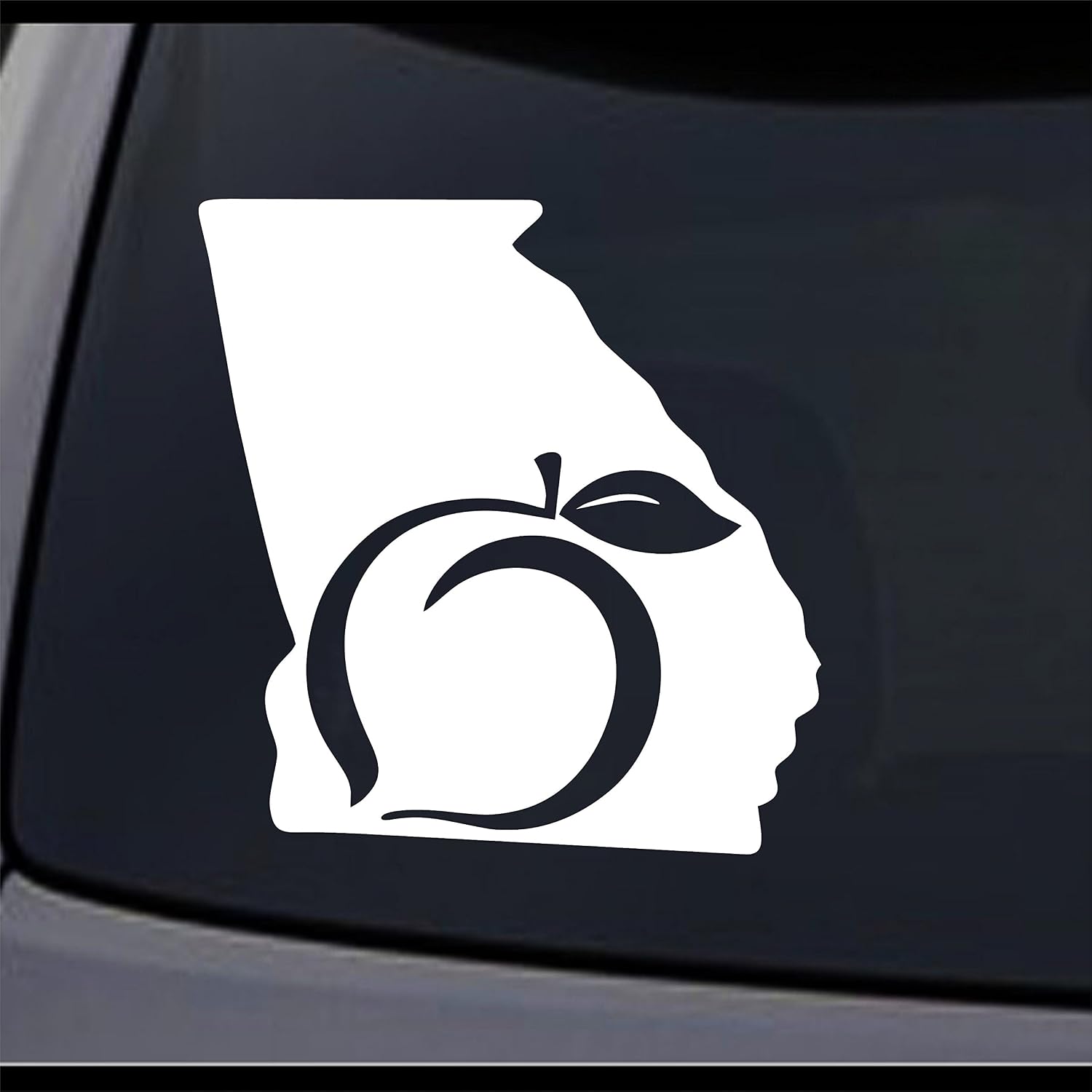 Amazon.com: (2x) Georgia State Map GA Peach State Pride Home State ...