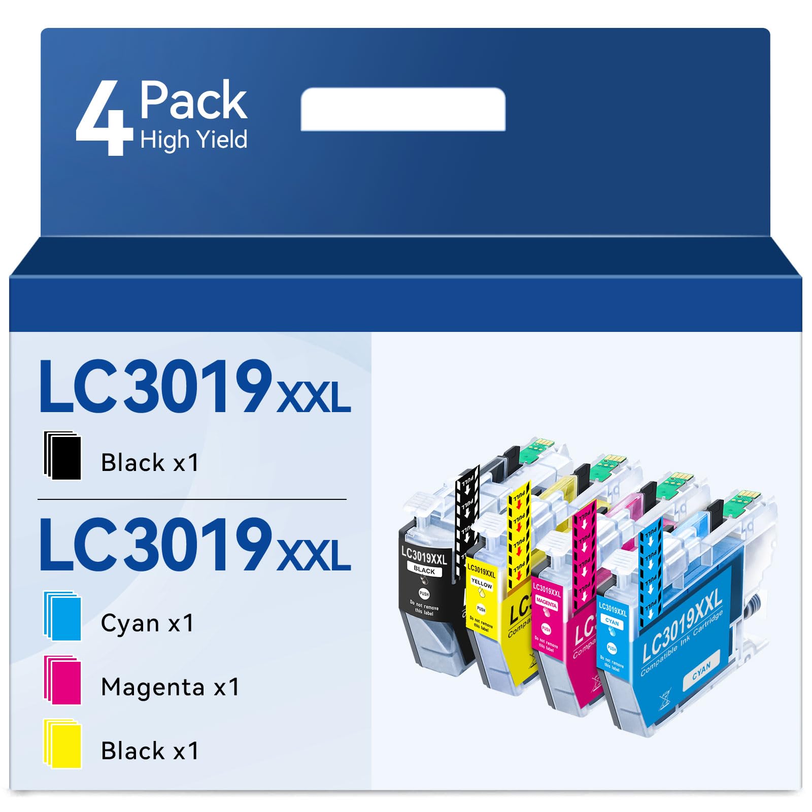 Amazon.com: LC3019 LC3017 Super-High-Yield Ink Cartridges Compatible ...
