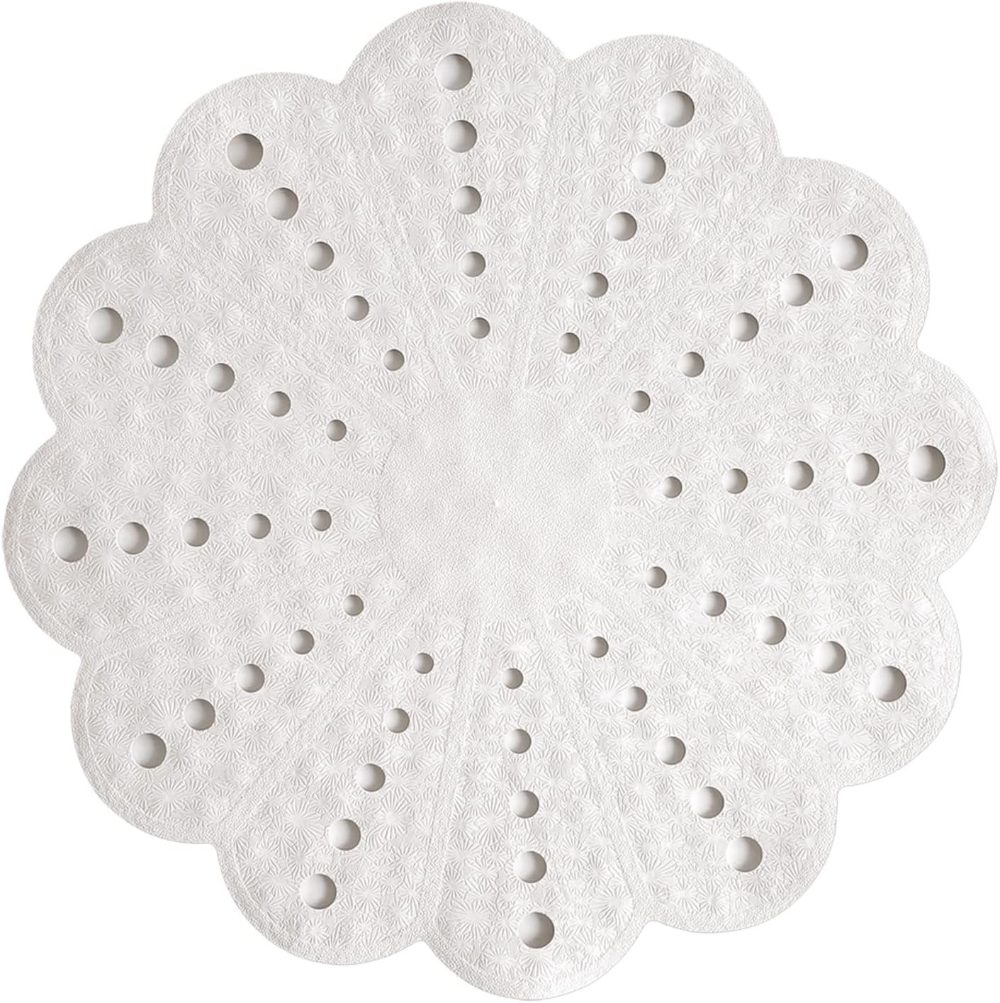 Round Shower Mats for Inside,Loofah Bathmat Drainage Non Slip Bath Mat ...