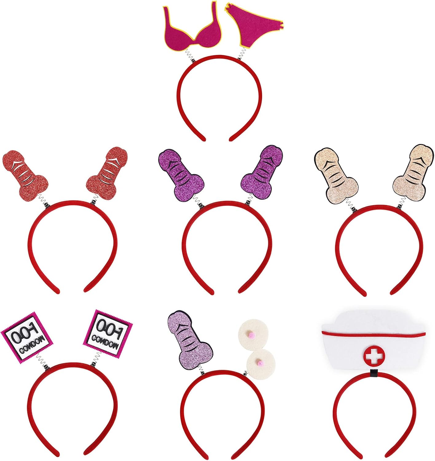 Amazon.com: EINCORN Bachelorette Party Gift Decorations 7 Naughty ...