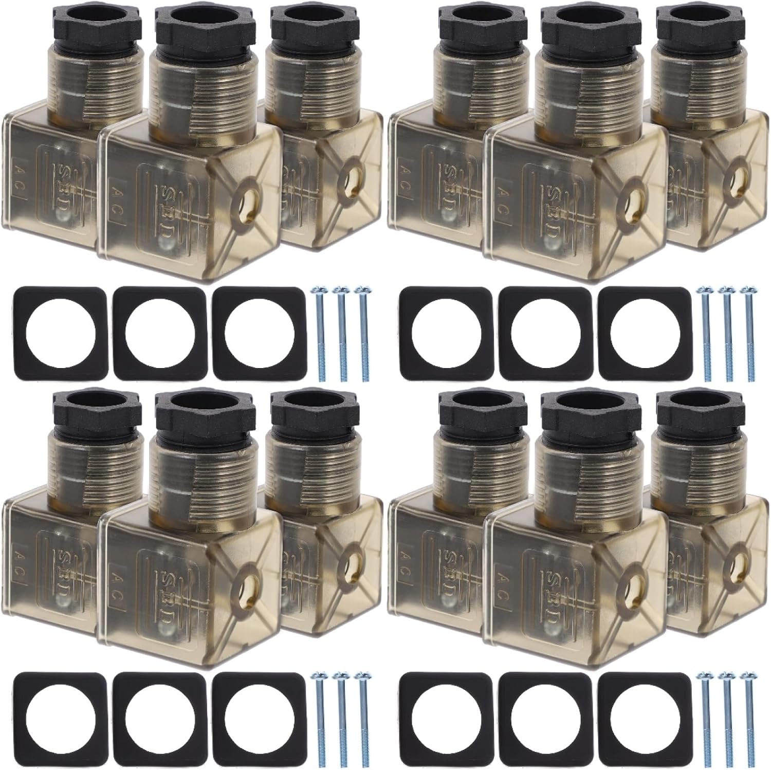 12 Pcs 43650a Junction Box Connector with Indicator Hydraulic Solenoid ...