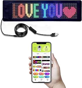 Amazon.com : Scrolling Bright LED Advertising Signs, 15”X4” Flexible ...