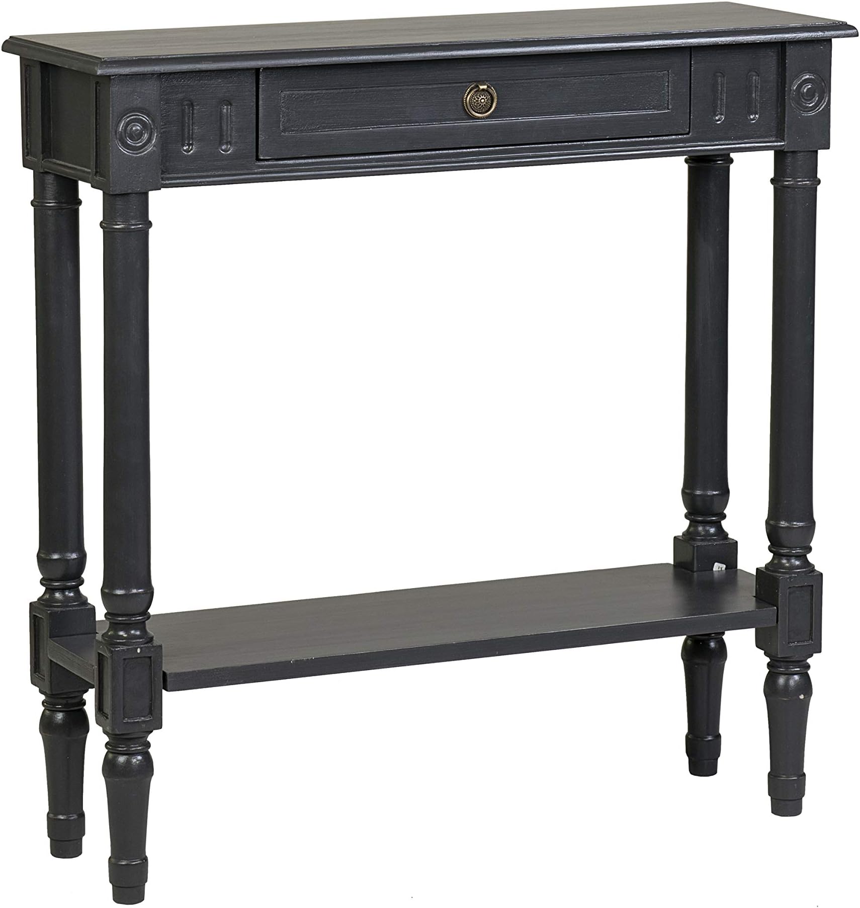 Amazon.com: Creative Co-Op Metal Scalloped Edge Table with Zinc Finish ...