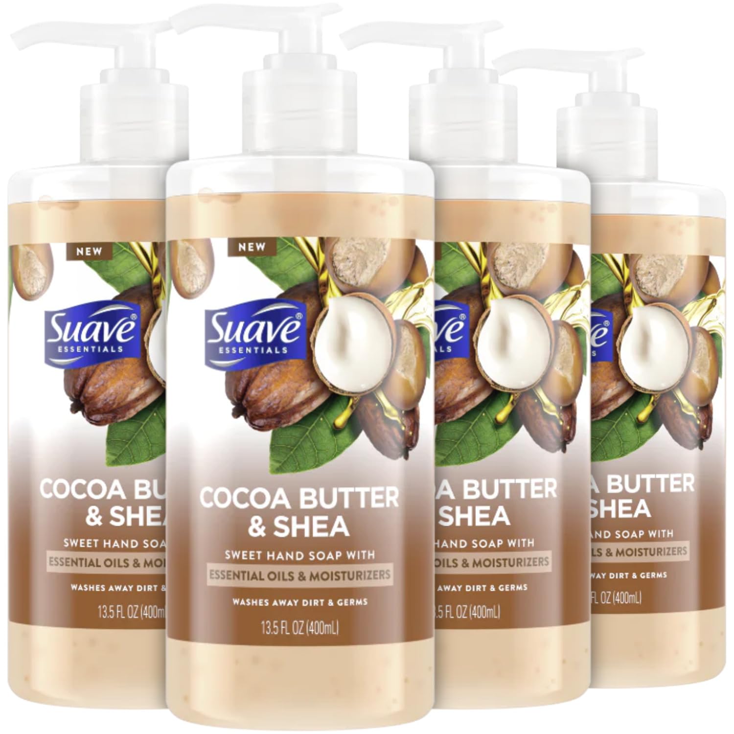 Amazon.com : Suave Hand Soap, Cocoa Butter & Shea 4-Pack – Sweet Hand ...
