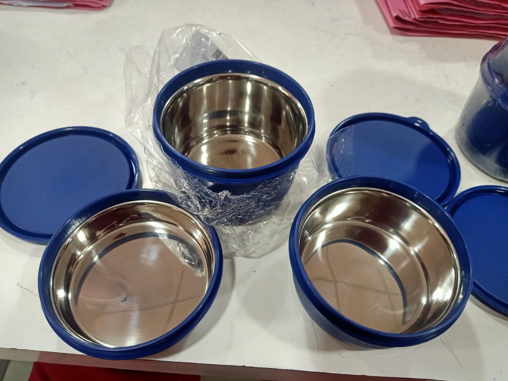 Buy Attro A Set of 3 Micron Stainless Steel Double Wall Storage ...