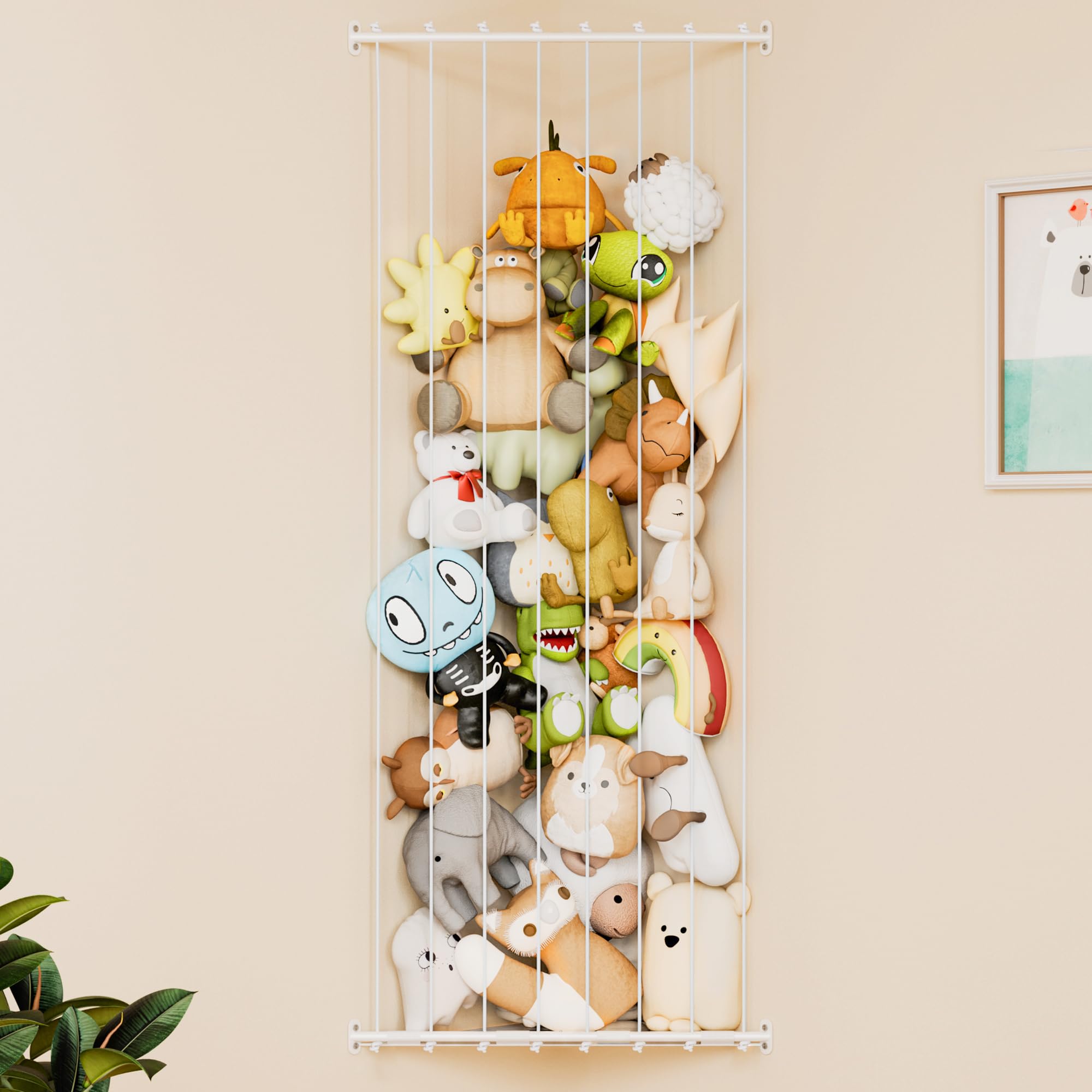 GRANNY SAYS Stuffed Animal Storage, Corner Toy Storage Organizer ...