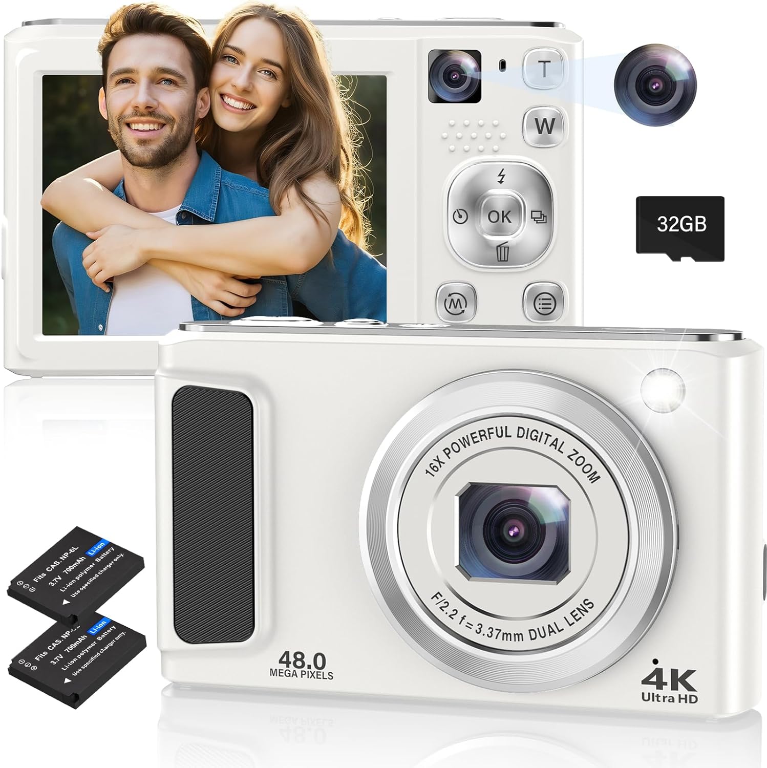 Amazon Canada: Digital Camera, 4K Autofocus Vlogging Camera with 32GB ...