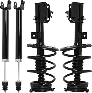 Amazon.com: ECCPP Complete Struts Spring Assembly Front and Rear Struts Shock Coil Spring Fit ...
