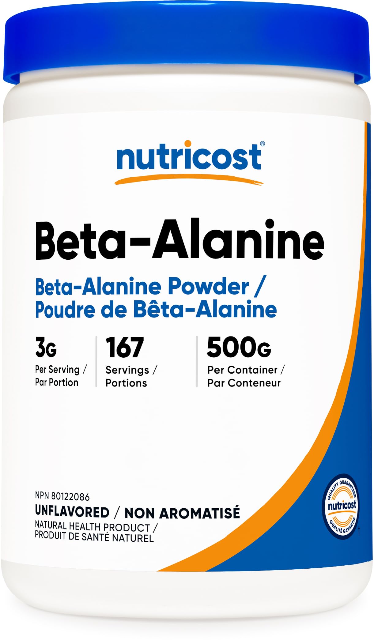 Nutricost Beta Alanine Powder (500 Grams) Unflavored - Pre-Workout ...
