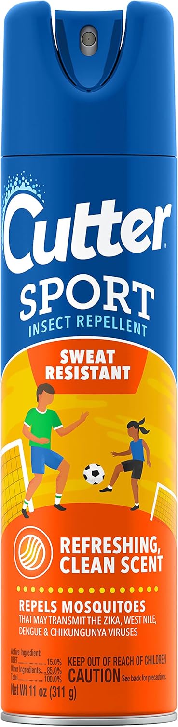 Cutter Repelente deportivo de insectos (Aerosol) (11 oz), liso – Yaxa ...