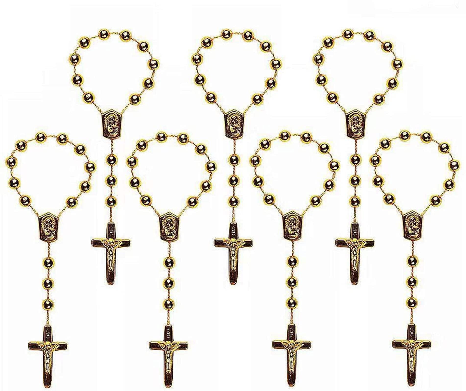 Snapklik.com : CHENGXIN 24 Pieces Baptism Rosary Acrylic Rosary Beads ...