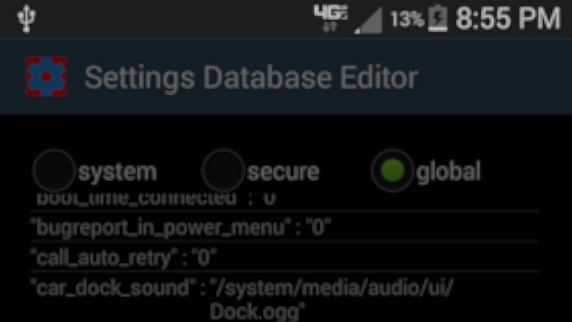 Settings Database Editor - App on Amazon Appstore