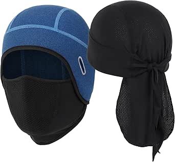 Amazon.com: MELASA Cooling Do Rags Skull Cap and Skull Cap Helmet Liner ...