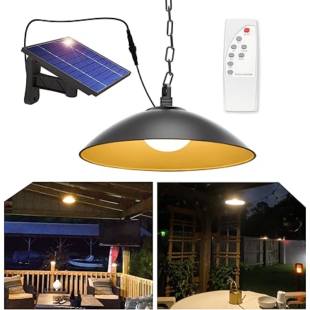 NIORSUN Solar Lights Outdoor, LED Solar Pendant Lights 5000K|4000K ...