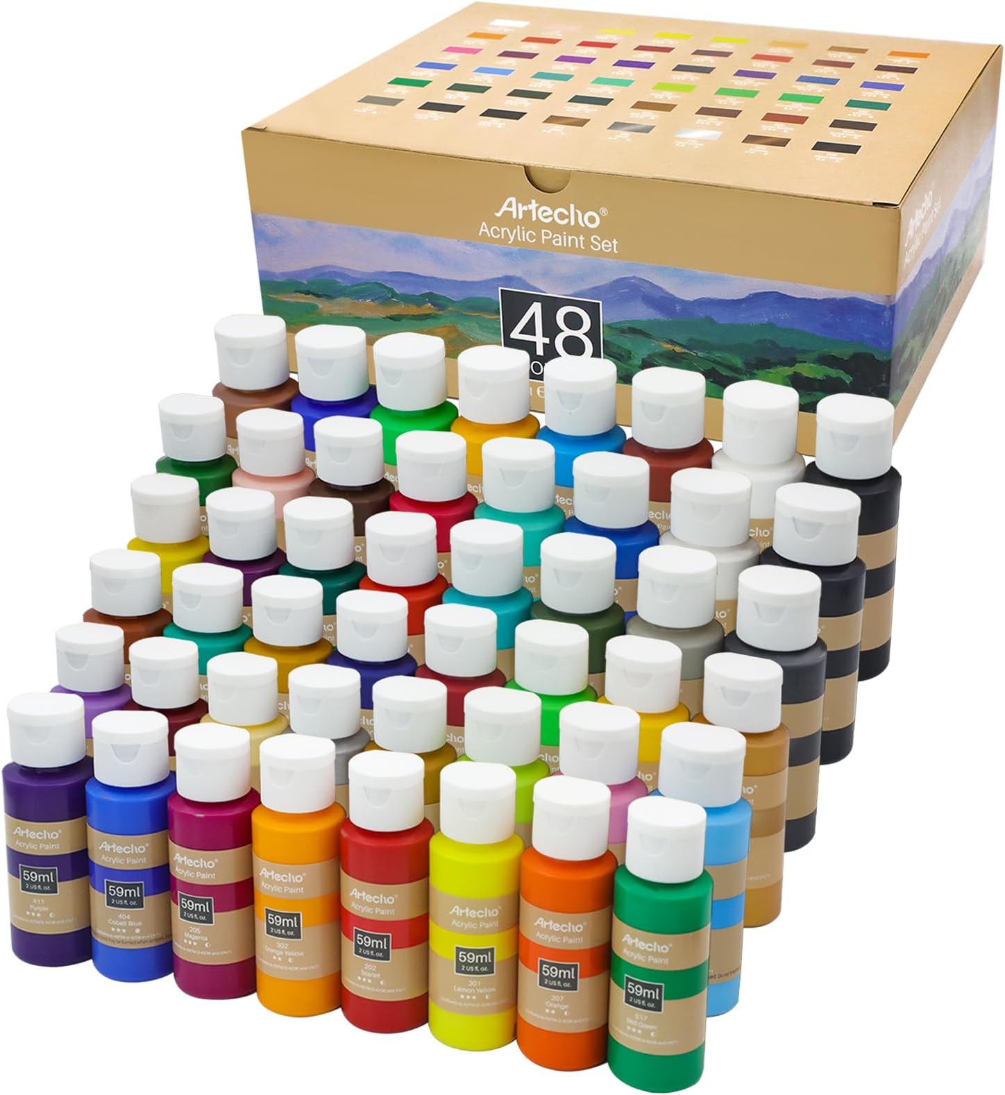 Amazon.com: MICHAELS Craft Smart™ Matte Acrylic Paint Value Set : Arts ...