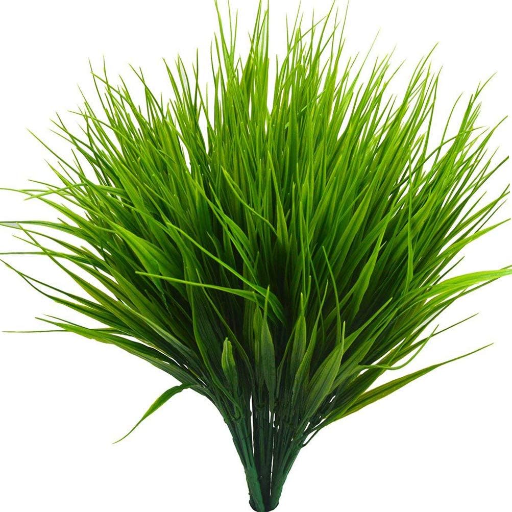 Amazon.com: Beebel 6Pcs 15" Artificial Plastic Wheat Grass Faux Shrubs ...