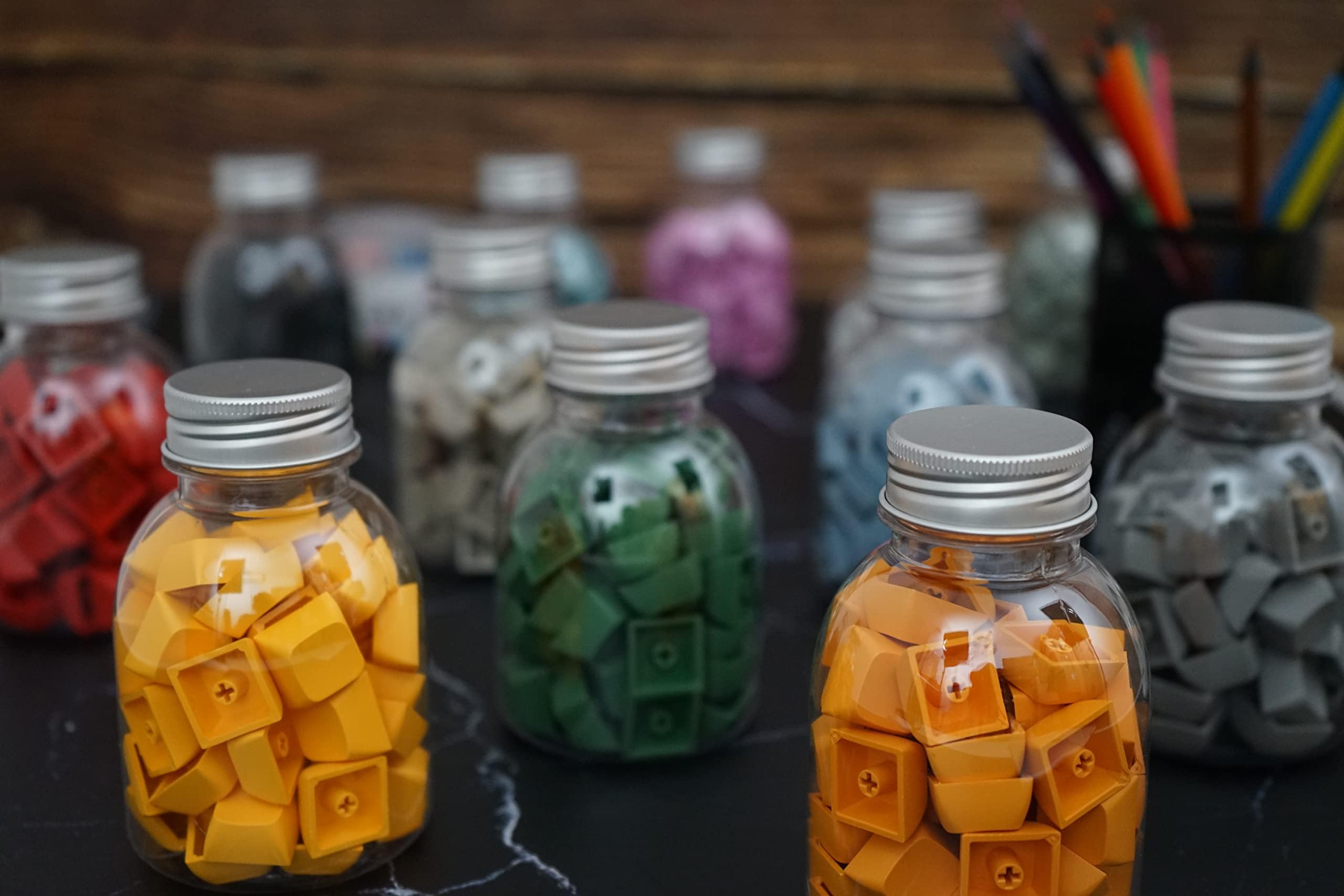 Amazon.com: ONECAP 1U Green Blank XDA keycap 50 Keys PBT Keycaps for ...