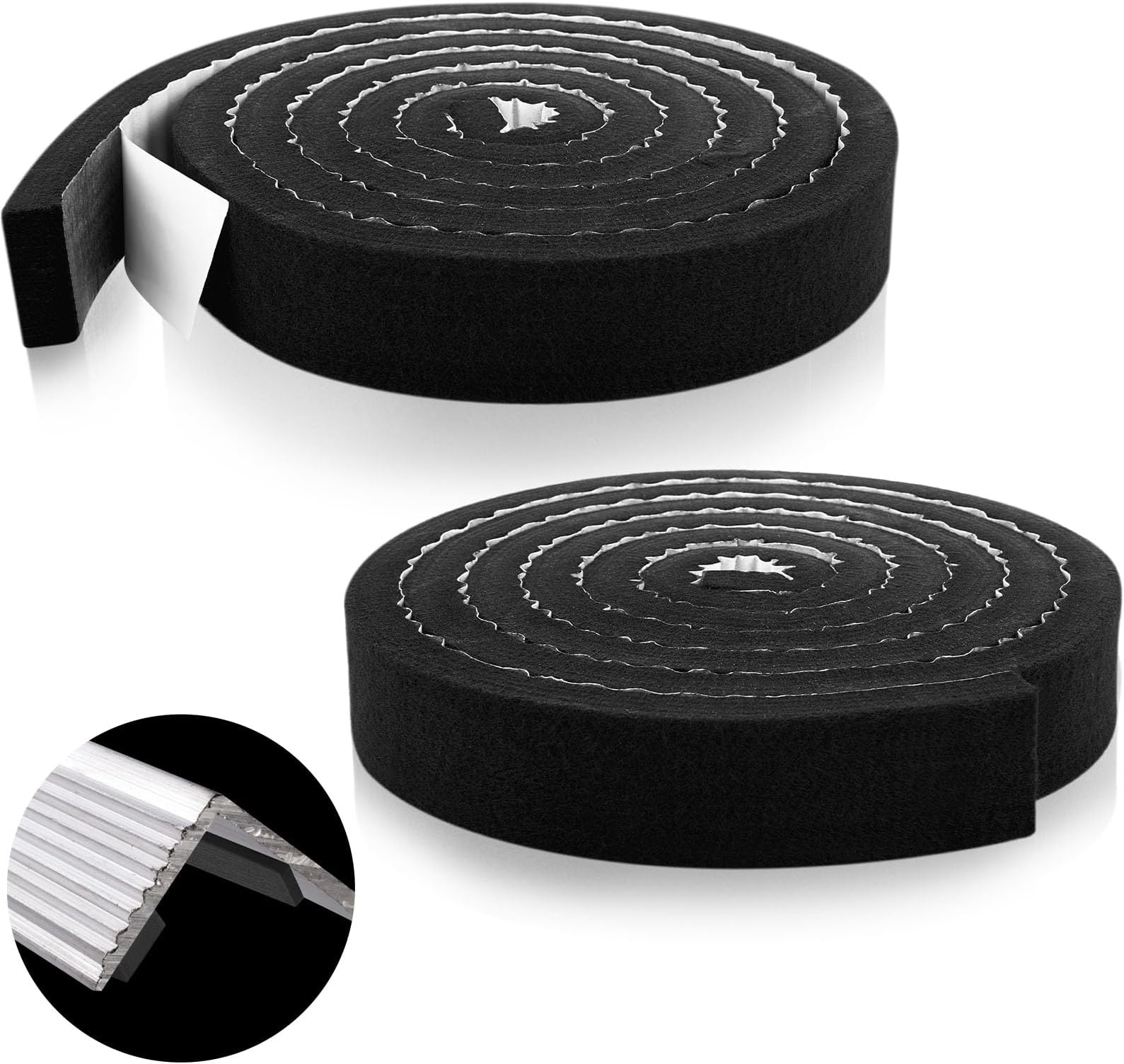 2 Pcs Metal Roofing Universal Vented Ridge Closure Strips 2" W x 10' l ...