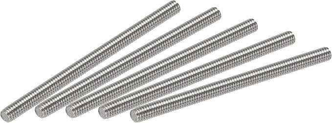 uxcell 5Pcs M4 x 70mm Fully Threaded Rod 304 Stainless Steel Right Hand ...