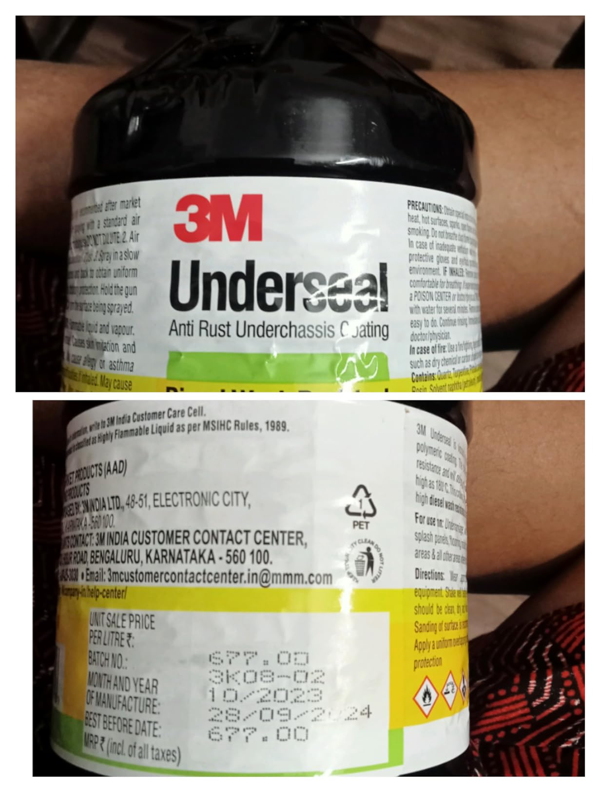 3M Underseal 1 Kg | Anti Rust | Underchassis Coating | Corrosion ...