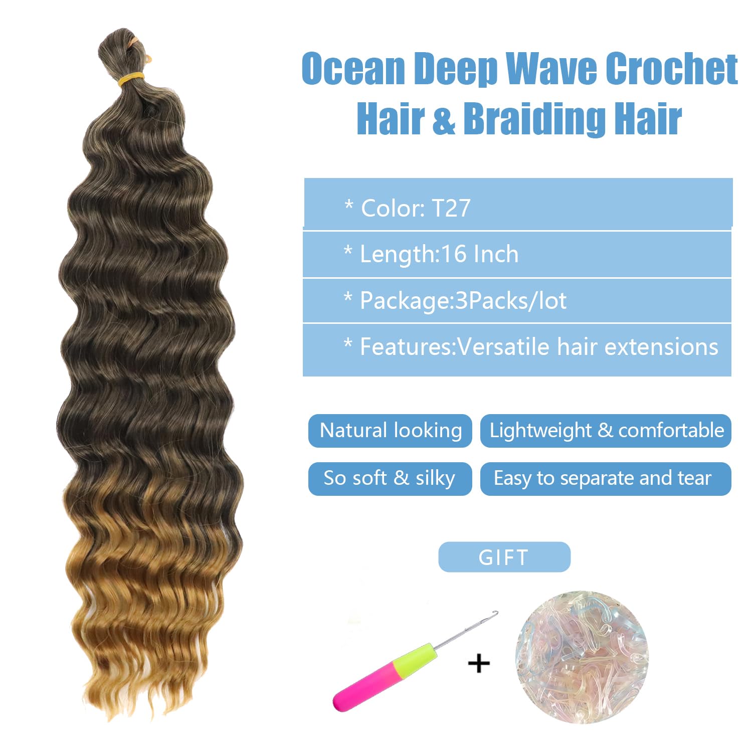 Snapklik.com : Ocean Wave Crochet Hair T27 Water Wave Crochet Hair ...