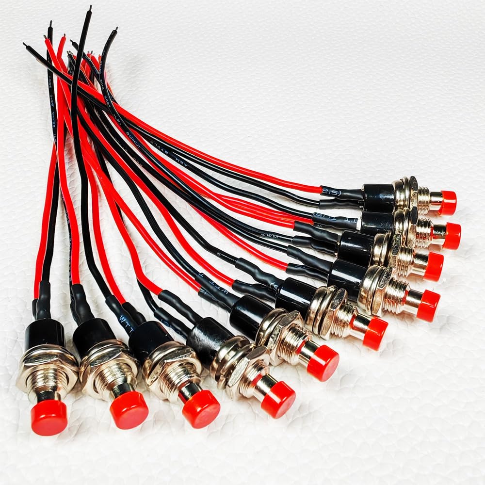 Snapklik.com : Gebildet 10pcs 7mm 3V-6V-12V-24V-230V/1A Prewired Mini ...