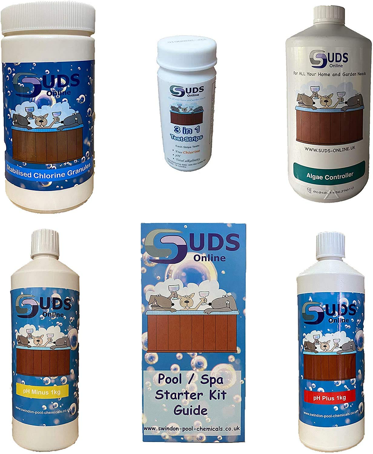 Buy Swimming pool water kit starter for above ground pools 1KG Online ...