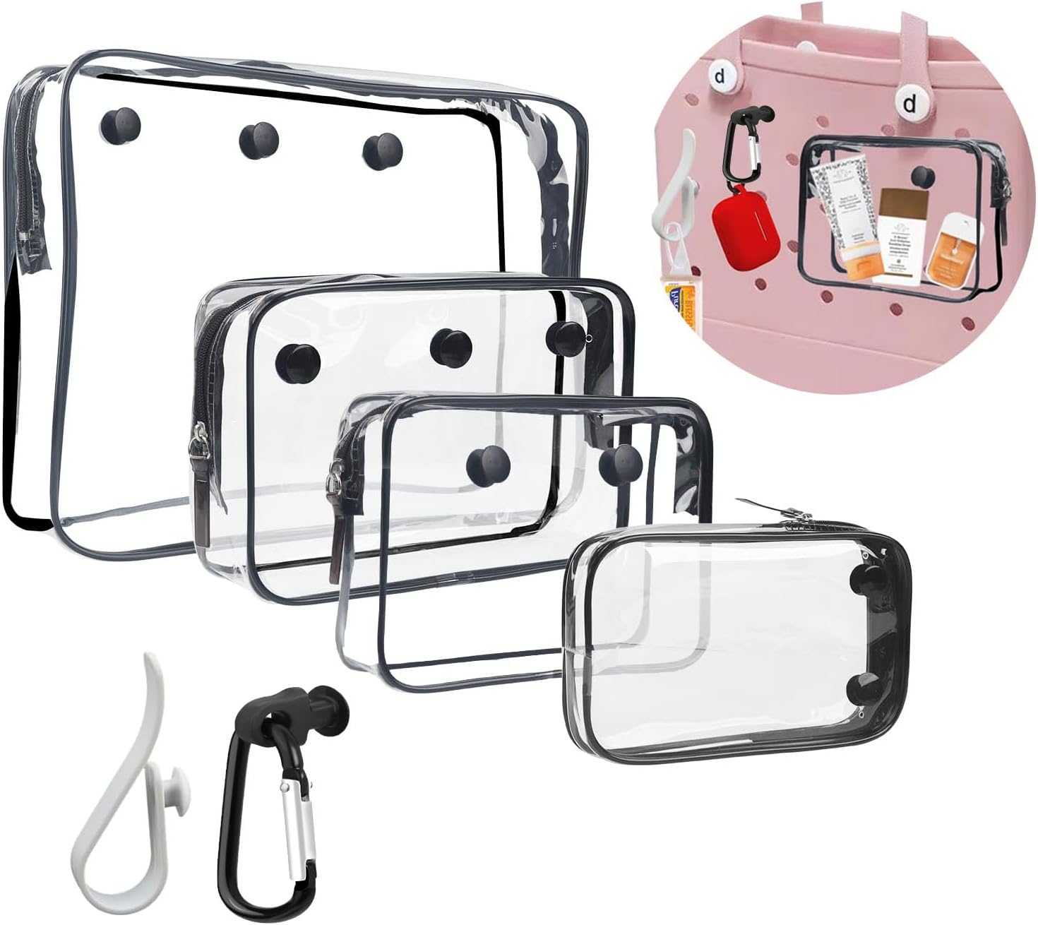 Amazon.com: UNCLEM 6-Packs Clear Insert Bag Accessories for Bogg Beach ...