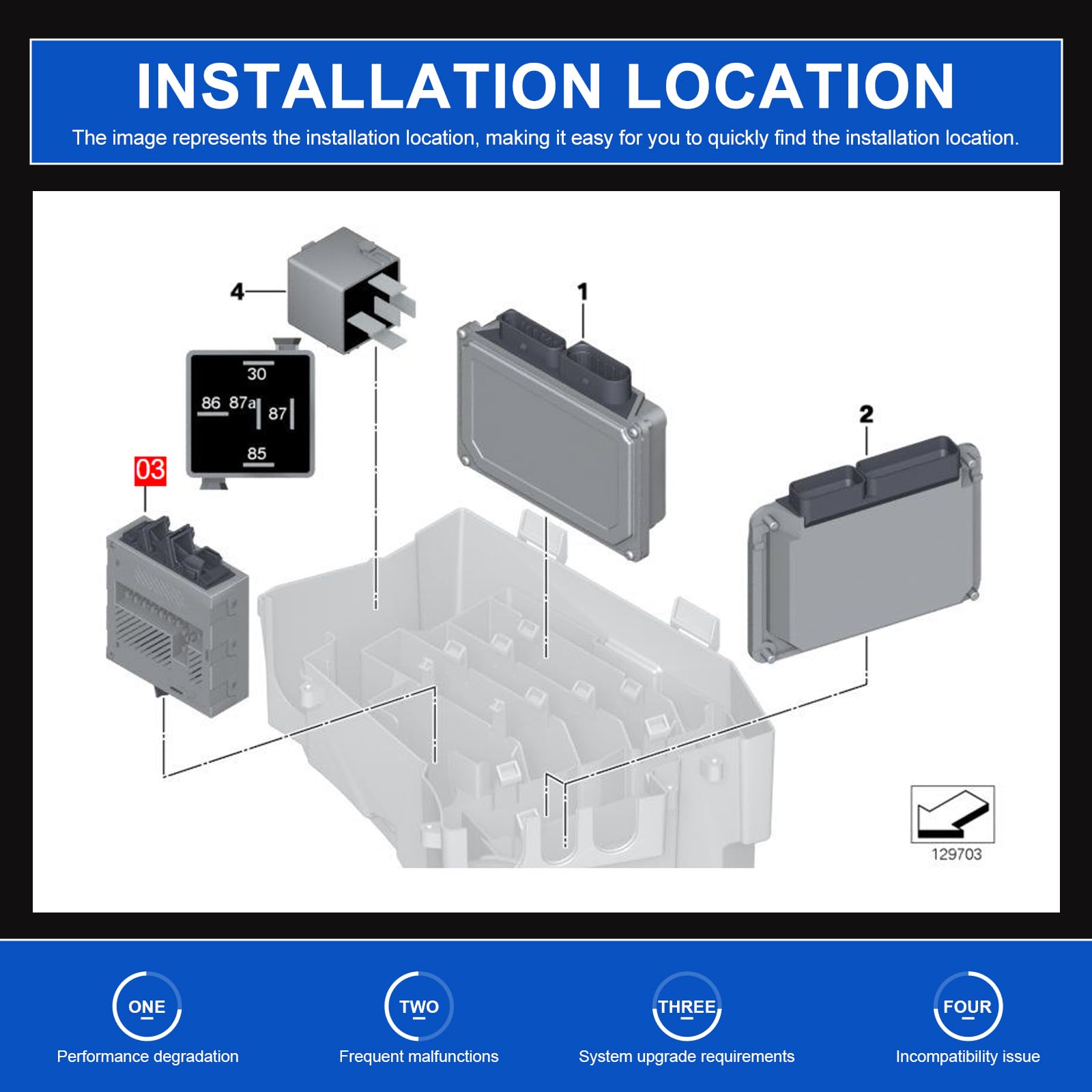 YINAVAGAD 12520148748 12527510638 Integrated Supply Module For BMW 545i ...