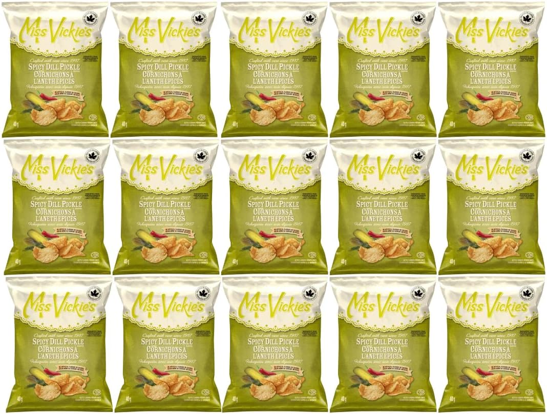Amazon.com: Miss Vickie's Spicy Dill Pickle Kettle Cooked Potato Chips ...