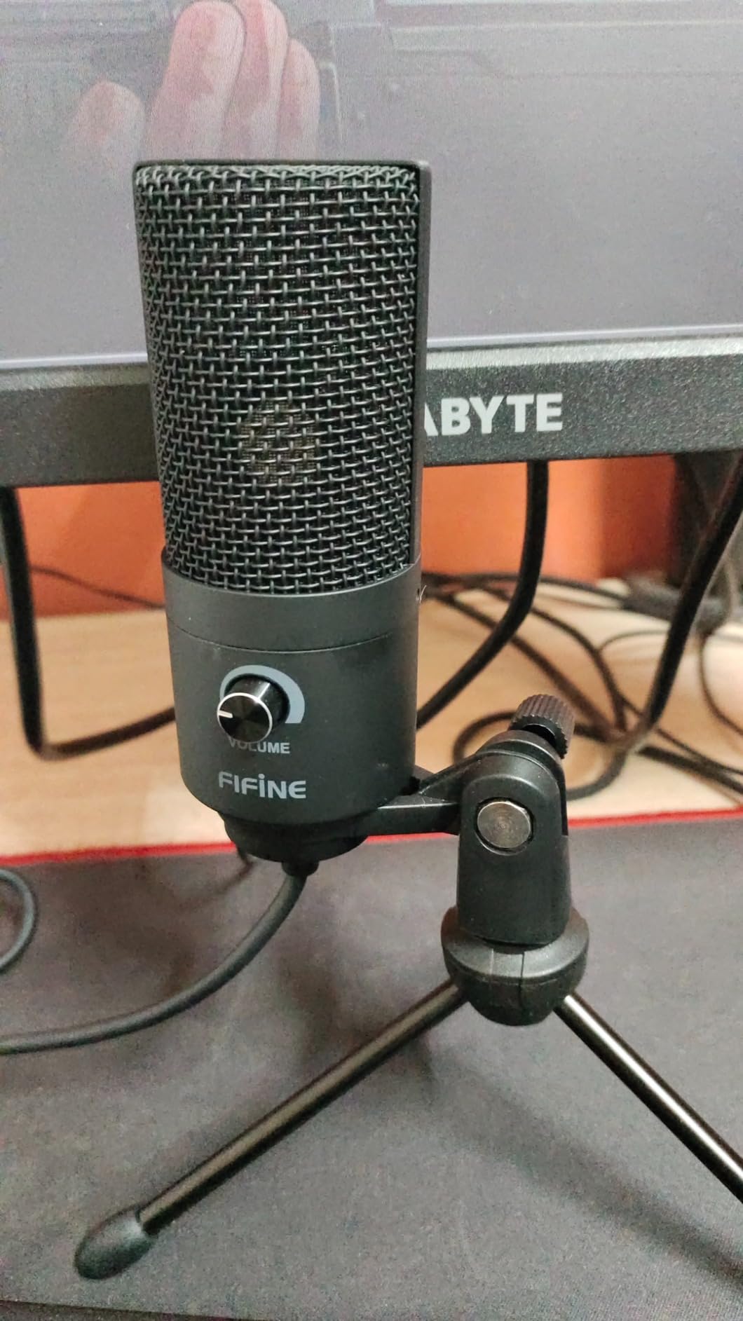 FIFINE K669B Metal USB Unidirectional Microphone Condenser Input Volume ...